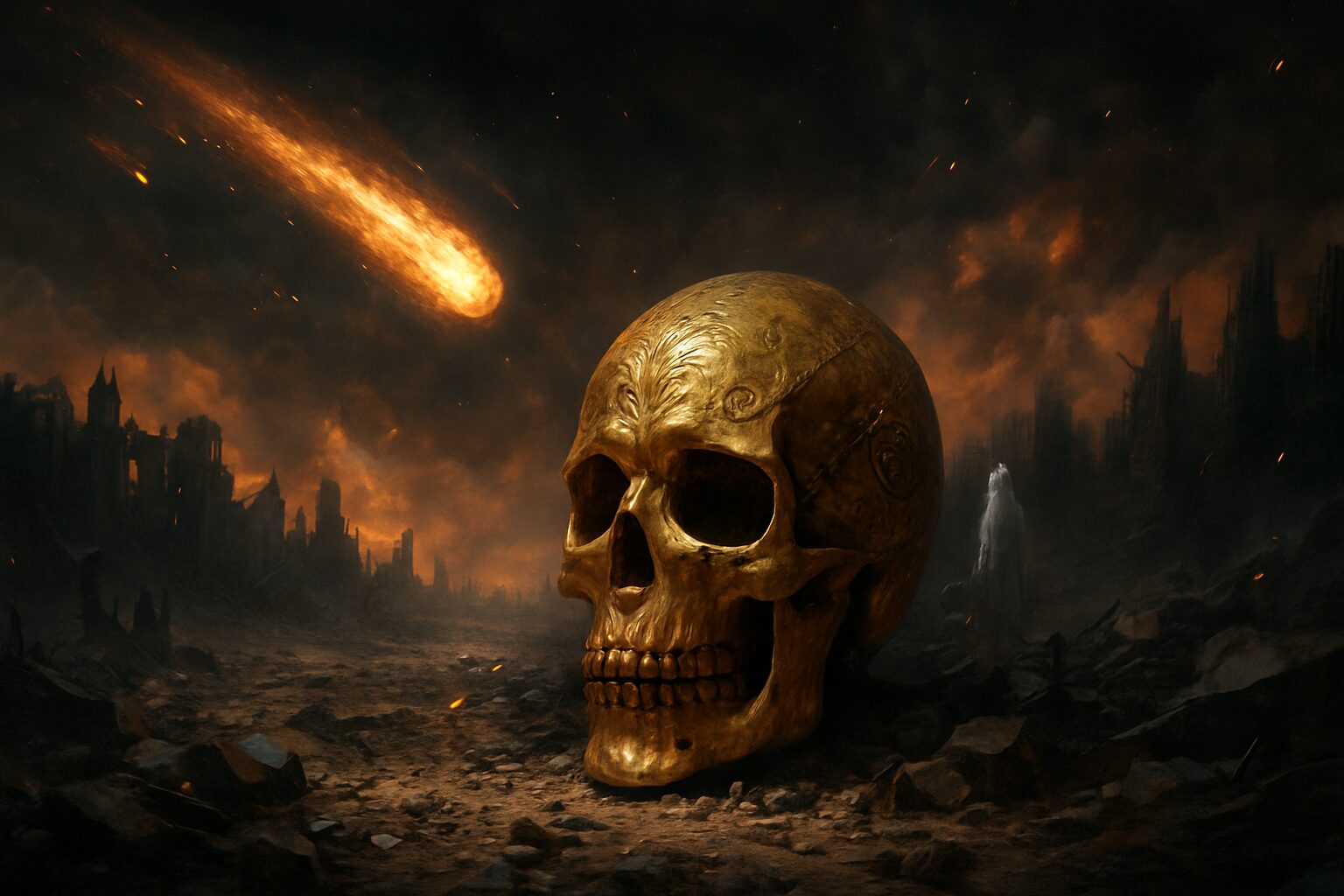 Apocalypse aesthetics: golden skulls, exploding comets, ... - Jellyfish ...